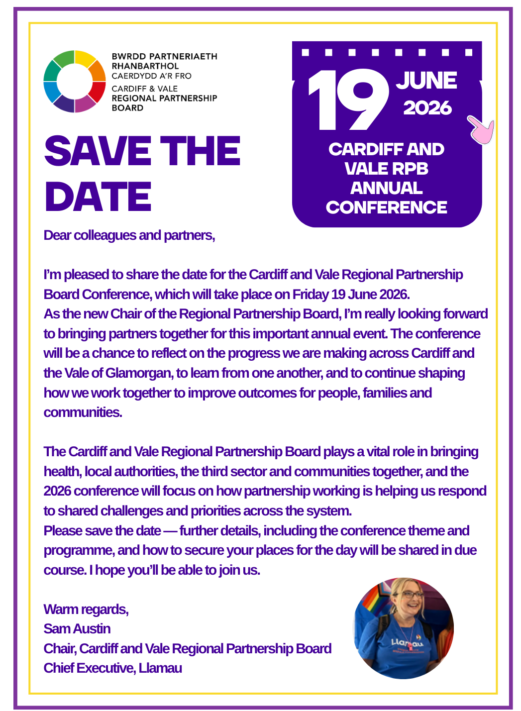 Save the Date – Cardiff and Vale Regional Partnership Board Annual ...